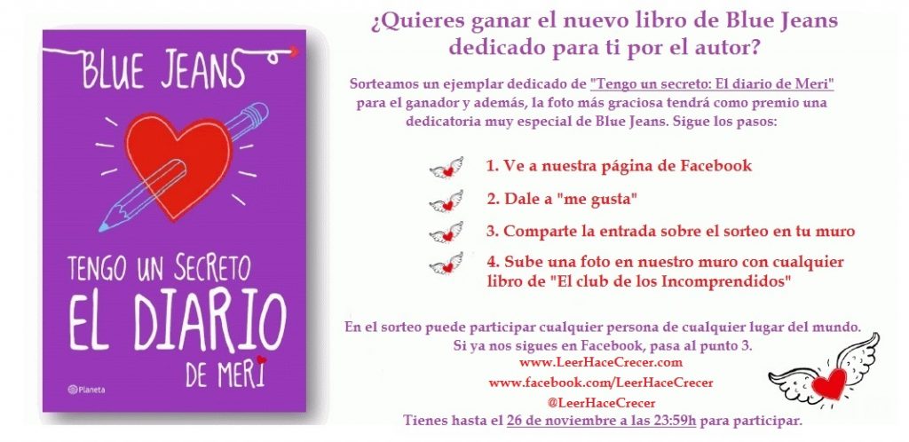 Gana el nuevo libro de Blue Jeans – Leer Hace Crecer